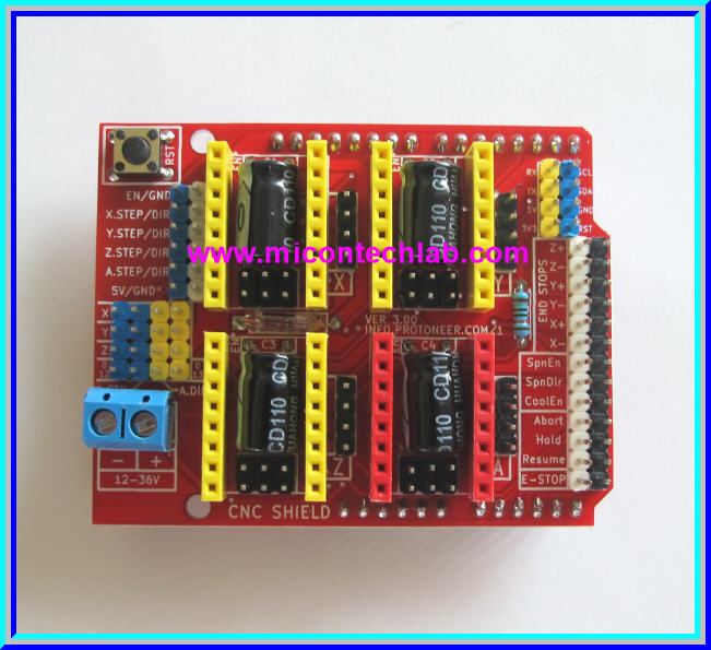 1x CNC Shield Expansion A4988 V3.0 Board A4988 Driver for Arduino 3D Printer - ตัวแทนจำหน่าย ...