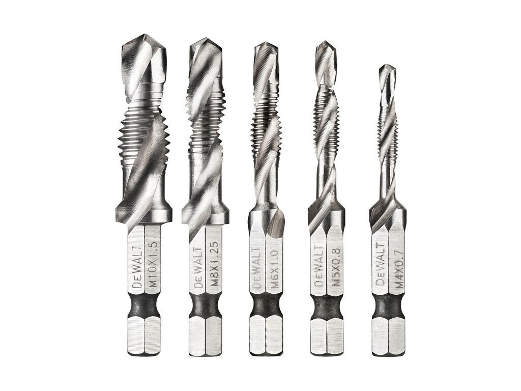 ดอกต๊าปสว่านกระแทก1/4" DT50060-QZ DEWALT (5 ตัวชุด) - นครเกษม พระราม4 ...