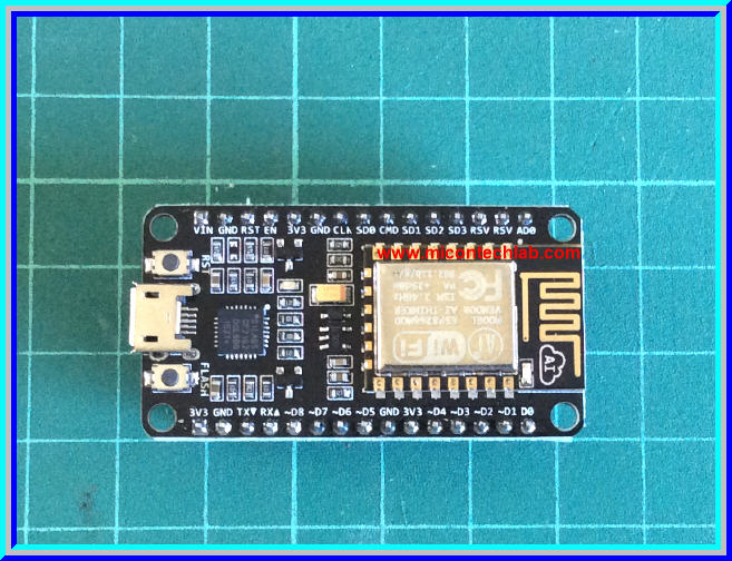 1x แผงวจร Wifi Nodemcu V2 Lua Wifi Esp8266 Iot Esp 12e ตัวแทนจำหน่ายไมโครคอนโทรลเลอร์ Arduino